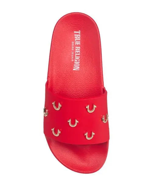 True Religion Kash Pool Slide - Red