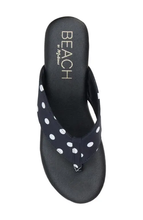 Matisse Bonnie Platform Flip Flop - Black Dot
