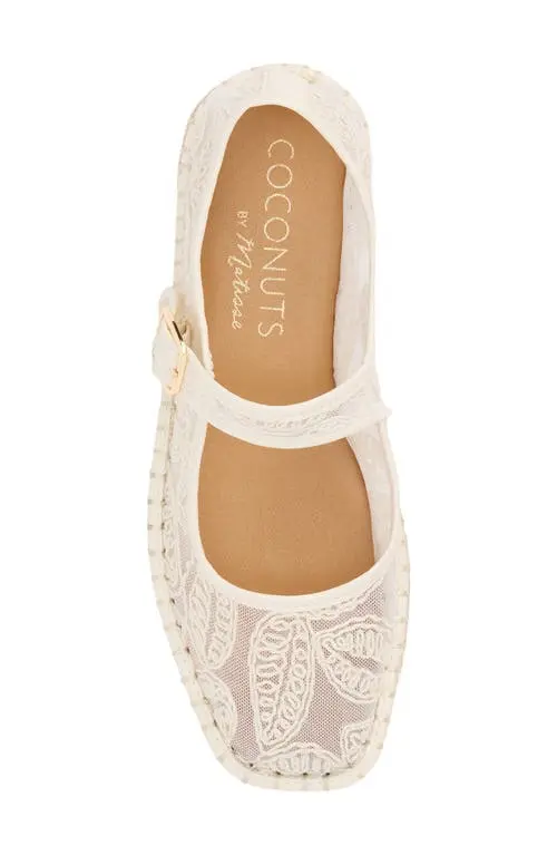 Matisse Meg Mary Jane Flat - Ivory Floral