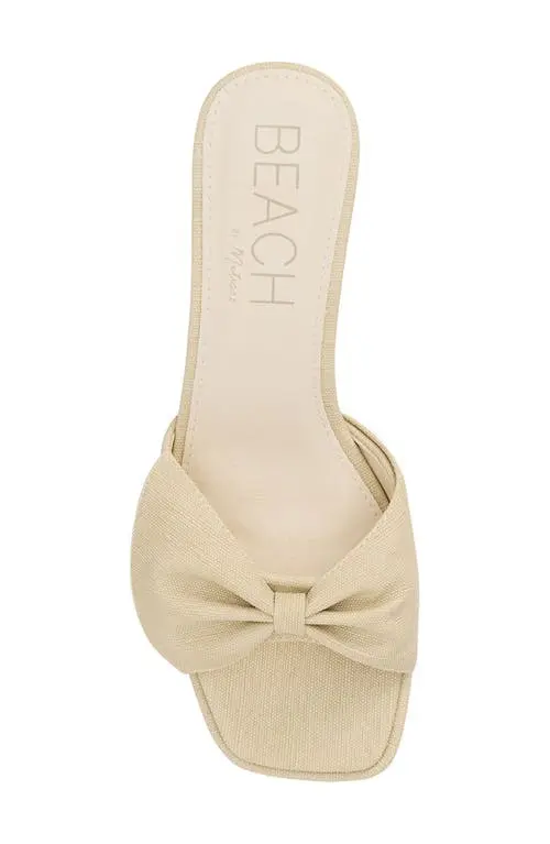 Matisse Pompano Kitten Heel Slide Sandal - Natural