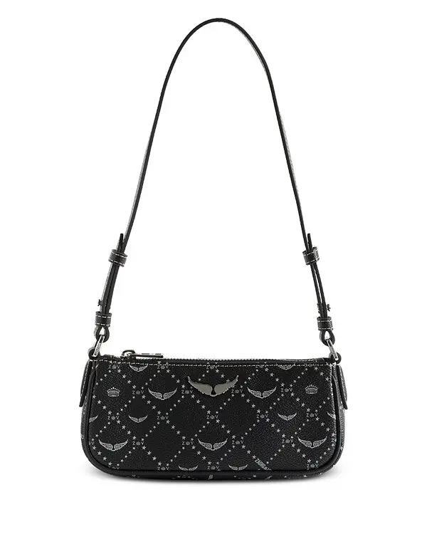 Zadig&Voltaire Z Pocket Monogram Shoulder Bag - Black