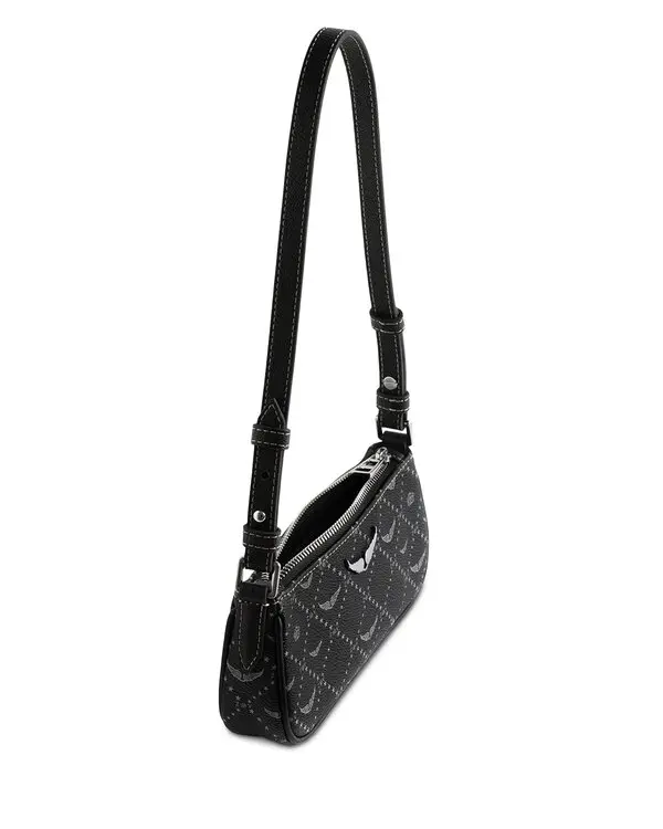 Zadig&Voltaire Z Pocket Monogram Shoulder Bag - Black