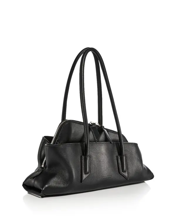 Attico La Passeggiata Small Top Handle Bag - Black