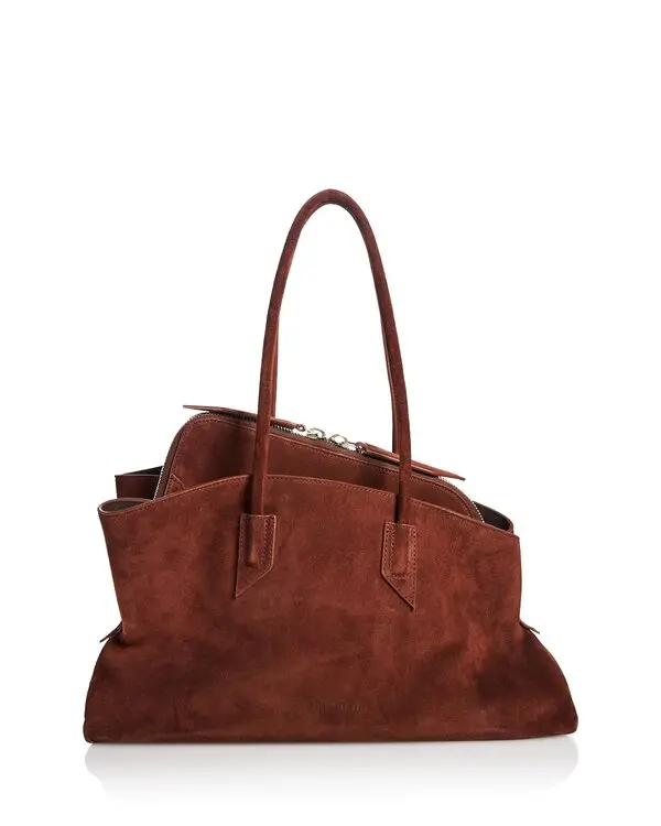 Attico La Passeggiata Medium Top Handle Bag - Chocolate