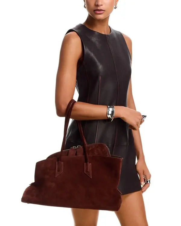 Attico La Passeggiata Medium Top Handle Bag - Chocolate