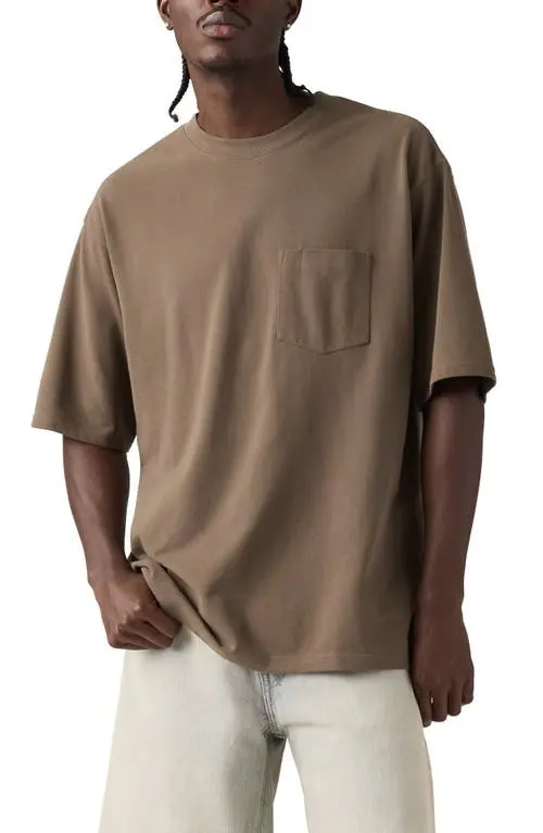 LEVI'S Short Sleeve Workwear Pocket T-shirt - Stone Fudge