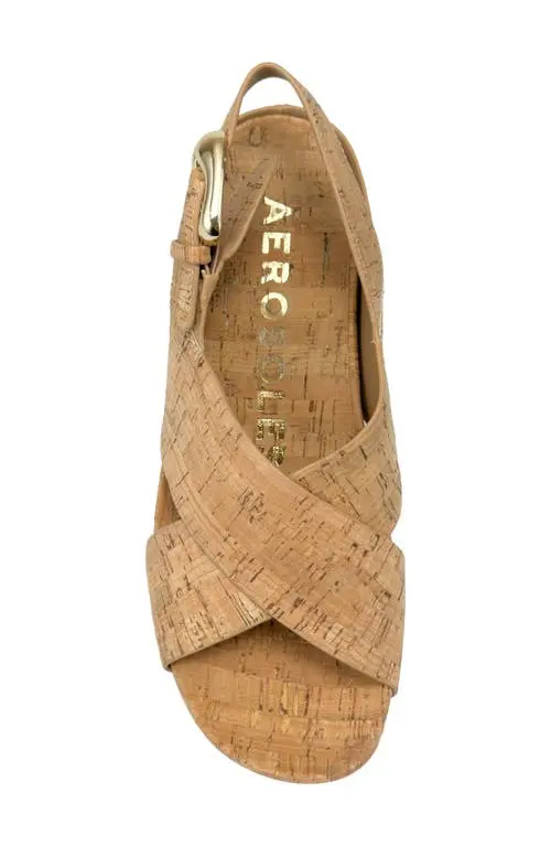Aerosoles Chrystie Slingback Sandal - Natural