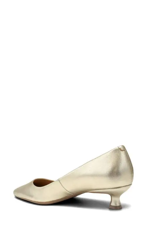 Aerosoles Rana Kitten Heel Pump - Soft Gold