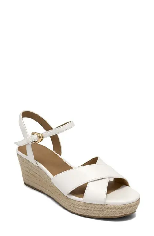 Aerosoles Casarina Platform Wedge Sandal - White