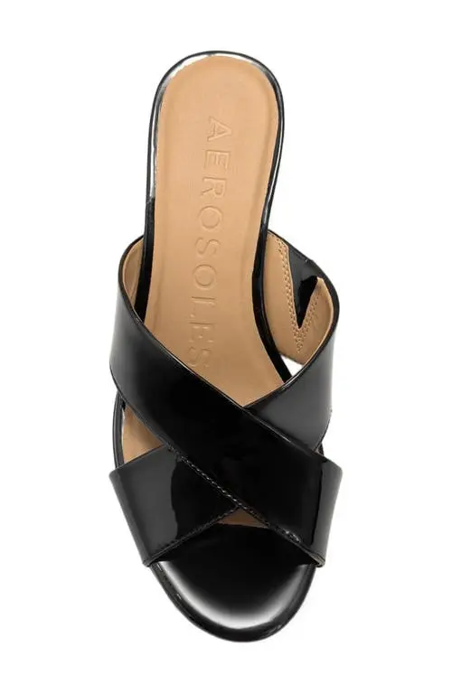 Aerosoles Cruis Platform Wedge Sandal - Black