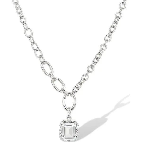 RC RETRO CHIC Crystal Lava Necklace - Crystal Clear