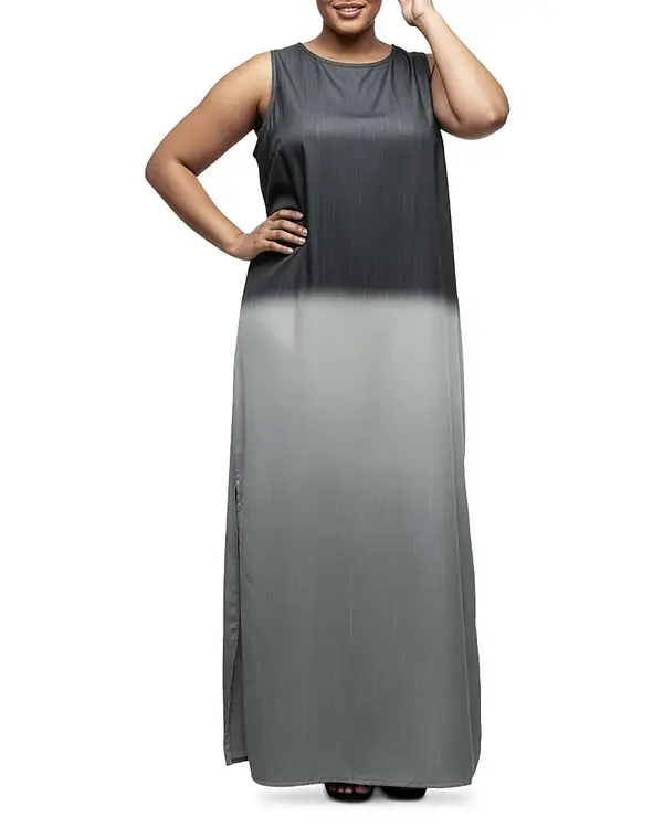 STANDARDS & PRACTICES Plus Dip Dye Sleeveless Tank Maxi Dress