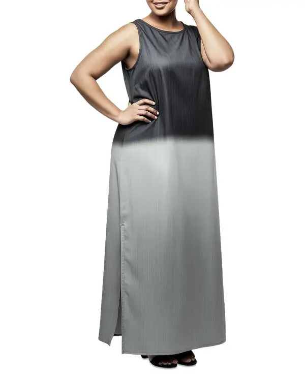 STANDARDS & PRACTICES Plus Dip Dye Sleeveless Tank Maxi Dress