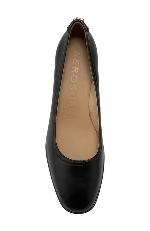 Aerosoles Wedge Pump With Cushioned Support - Black/black