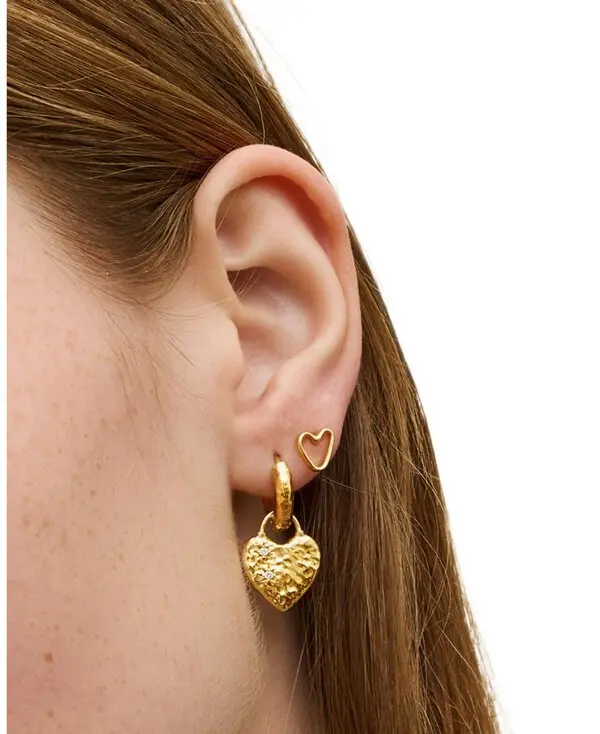 OTTOMAN HANDS Heart Stud Earrings