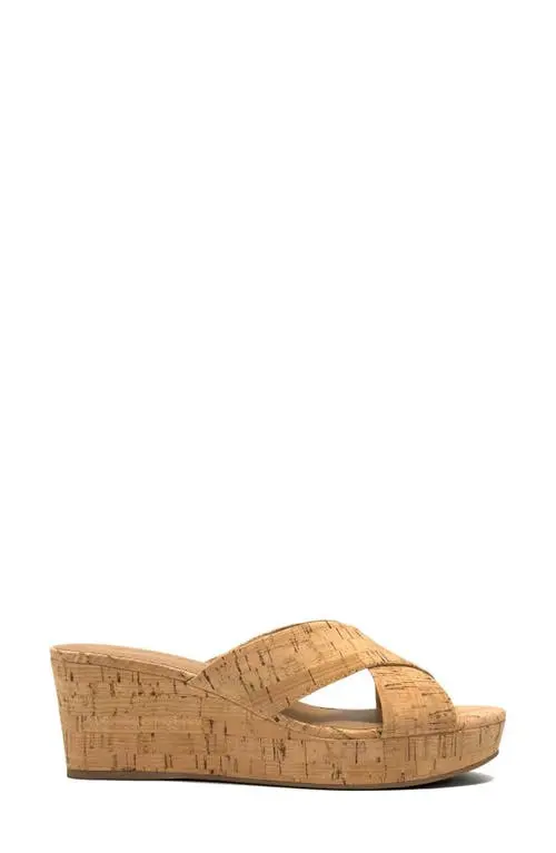 Aerosoles Cruis Platform Wedge Sandal - Natural