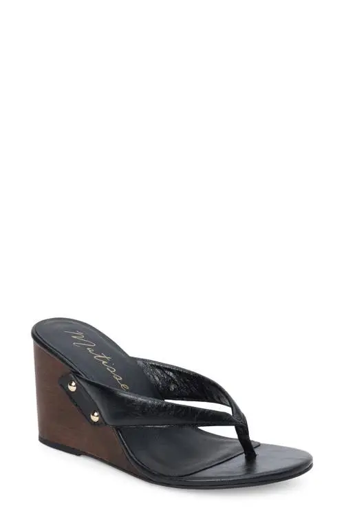 Matisse Maryland Wedge Flip Flop - Black