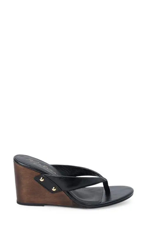 Matisse Maryland Wedge Flip Flop - Black