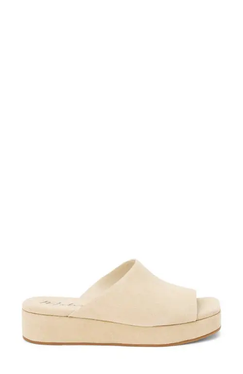 Matisse Lido Platform Wedge Slide Sandal - Sand