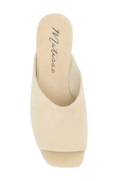 Matisse Lido Platform Wedge Slide Sandal - Sand