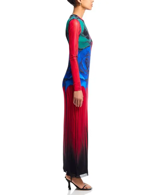 AFRM Didi Floral Maxi Dress - Multi Blur Rose