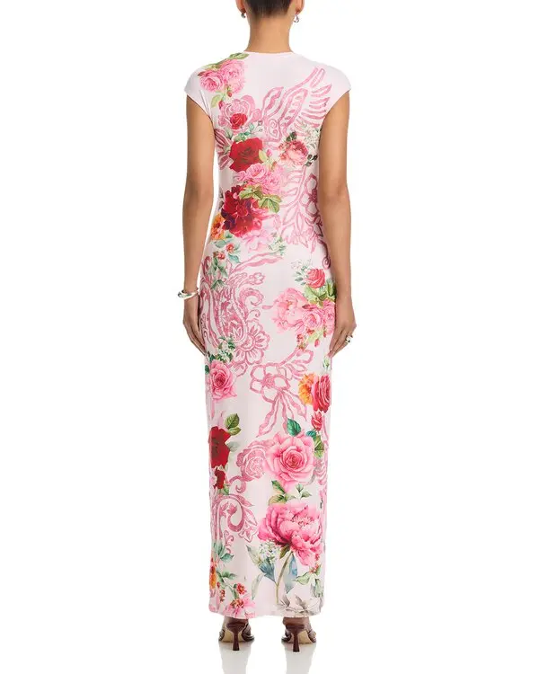 AFRM The Cody Dress In Print - Wing Rose