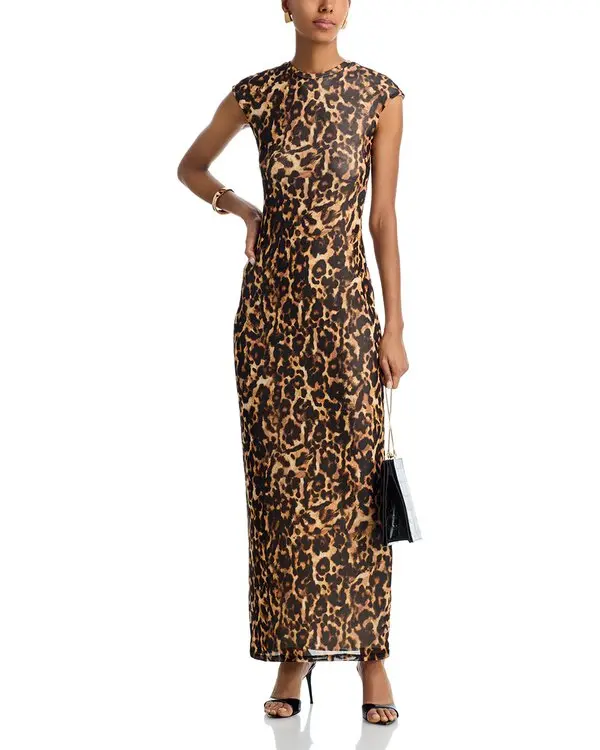 AFRM Cody Animal Print Dress