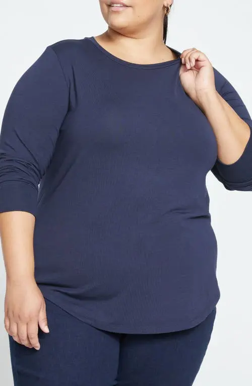 Universal Standard Long Sleeve T-shirt - Midnight Blue