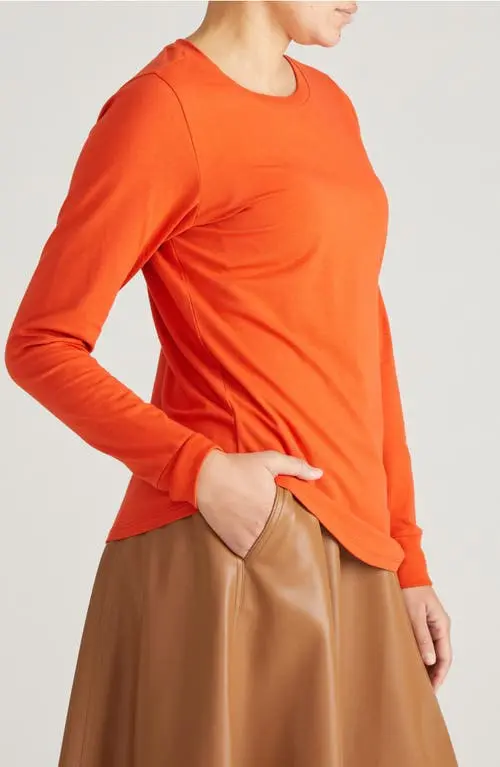 Universal Standard Long Sleeve T-shirt - Orange Flame