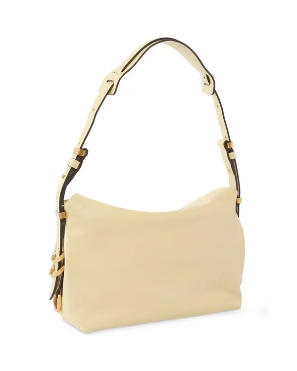 Pinko Mini Leather Saddle Shoulder Bag - Yellow