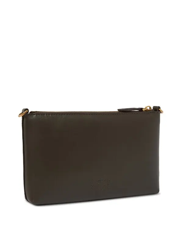 Pinko Mini Leather Flat Zip Pouch