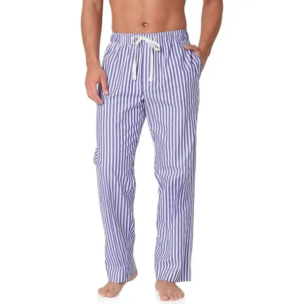 BEDHEAD PAJAMAS Stripe Cotton Pajama Pants - Navy 3d Stripe