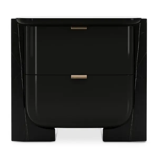 CARACOLE Overlap Small Nightstand, Dark