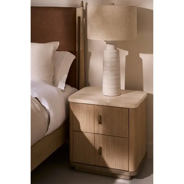CARACOLE Rhythm Small Nightstand, Light
