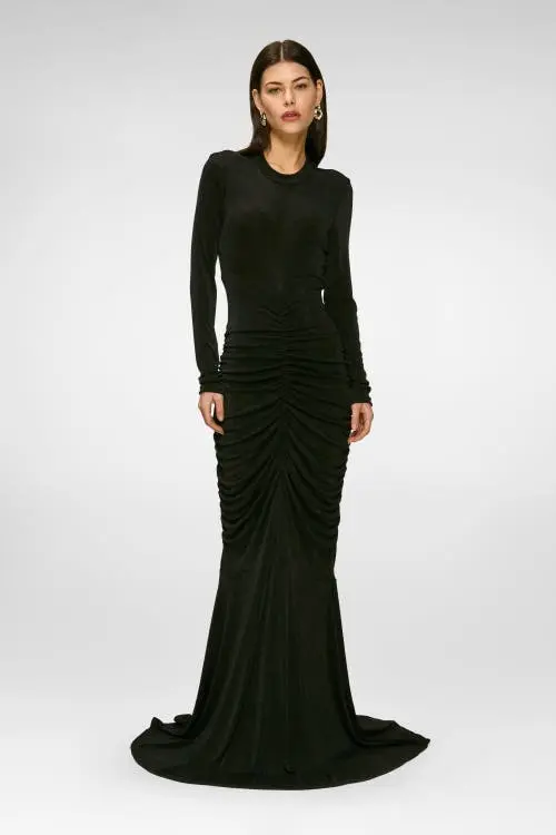 DASKA Ares Ruched Maxi Dress