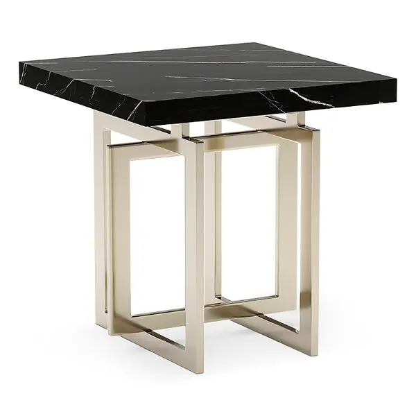 CARACOLE Wish You Were Here Square Side Table, Dark