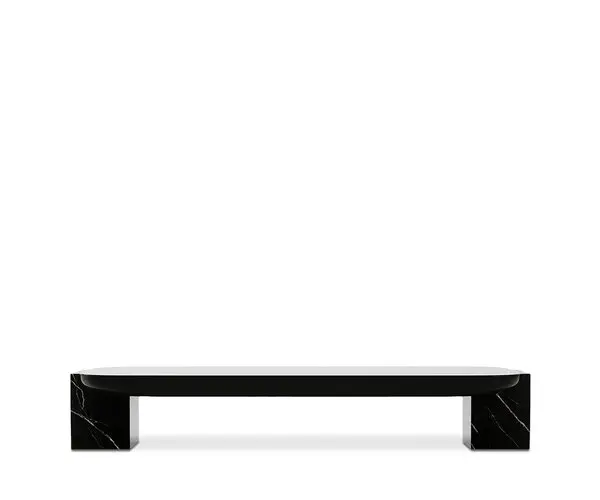 CARACOLE Overlap Rectangle Cocktail Table, Dark
