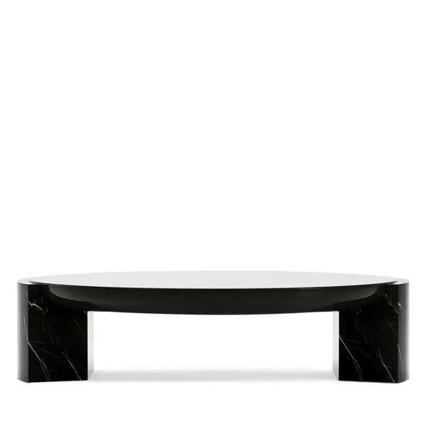 CARACOLE Overlap Round Cocktail Table, Dark