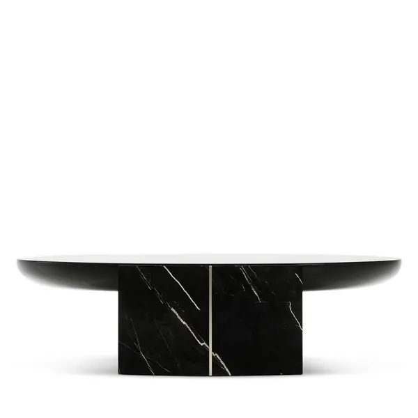 CARACOLE Overlap Round Cocktail Table, Dark