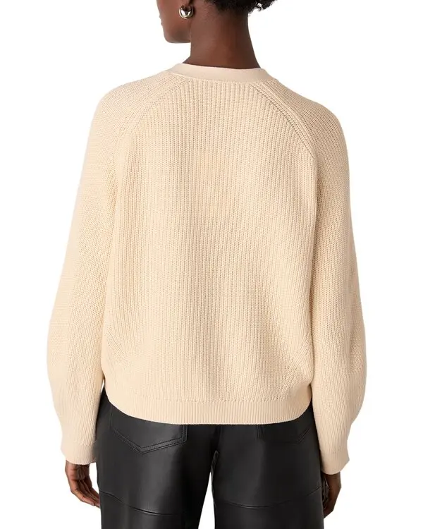Whistles V-neck Cardigan - Ivory