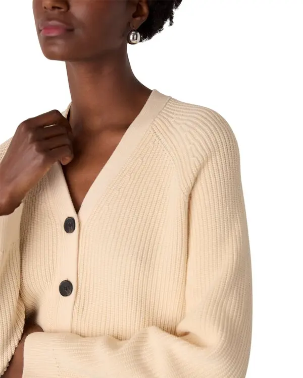 Whistles V-neck Cardigan - Ivory
