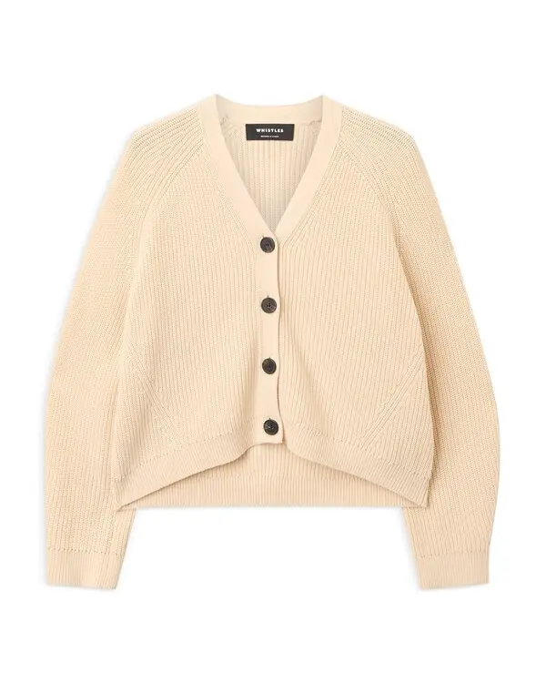 Whistles V-neck Cardigan - Ivory