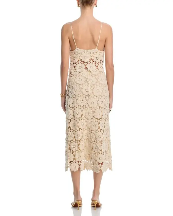 Bardot Veneta Crocheted Midi Skirt