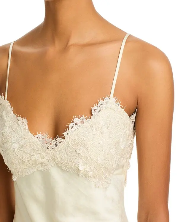 Bardot Elisan Lace Satin Maxi Dress - Ivory