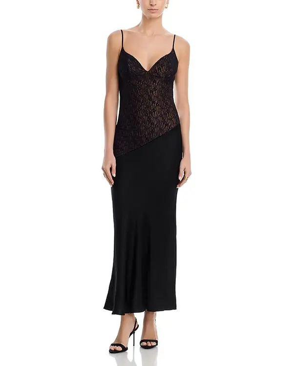 Bardot Aralia Lace Satin Dress