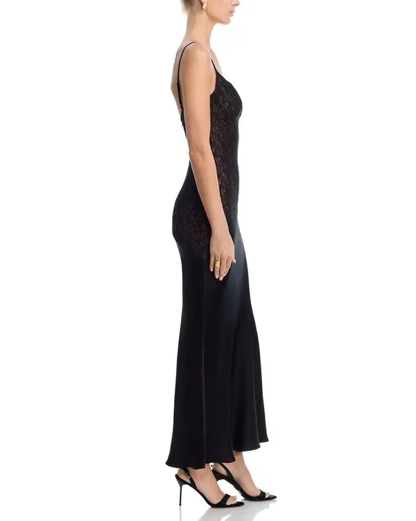 Bardot Aralia Lace Satin Dress