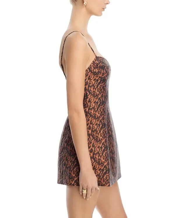 Bardot Marcello Hourglass Mini Dress - Leopard