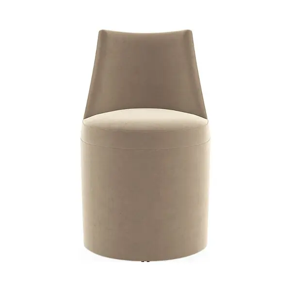 CARACOLE Barrel Roll Dining Chair - Taupe