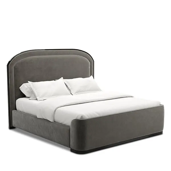 CARACOLE Wanderlust Bed, King - Pewter - Fabric: -cc