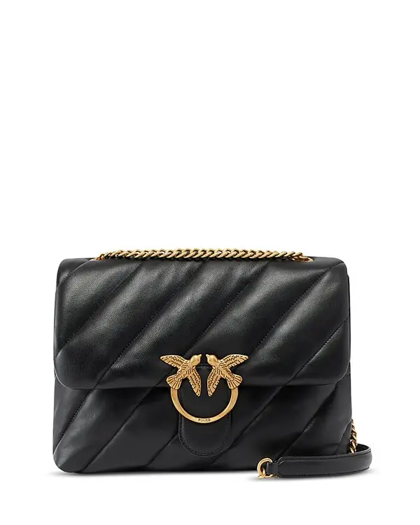 Pinko Love Puff Big Classic Leather Convertible Crossbody